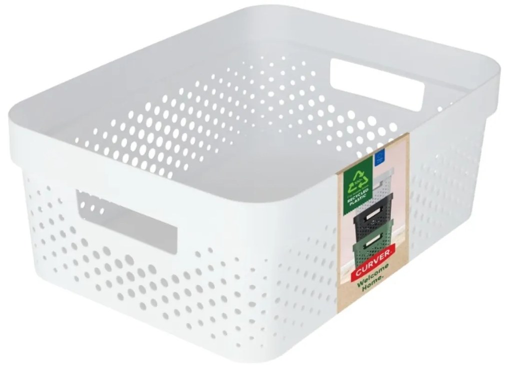 Curver Infinity 252511 Box 1,4 L, bílý děrovaný