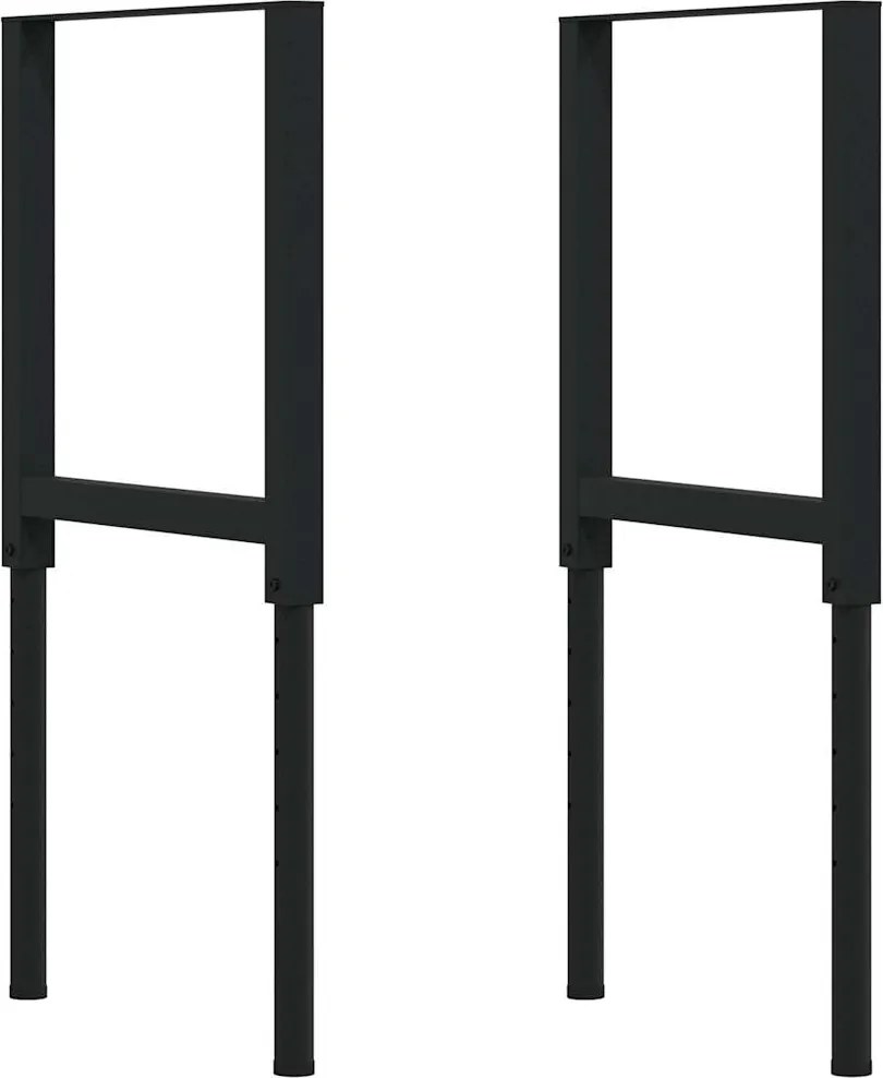 Pracovní stůl 80 x 60 x (71,5–98) cm masivní dubové dřevo 3309694