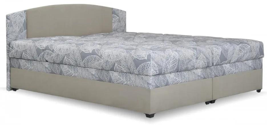 Čalouněná postel s úložným prostorem Kappa, béžová BLANÁŘ, 160x200 cm