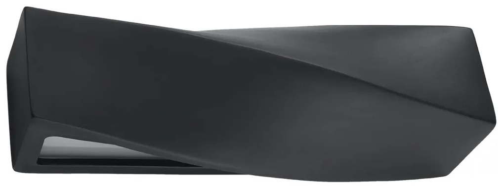 Sollux Lighting Nástěnné svítidlo keramické SIGMA černé
