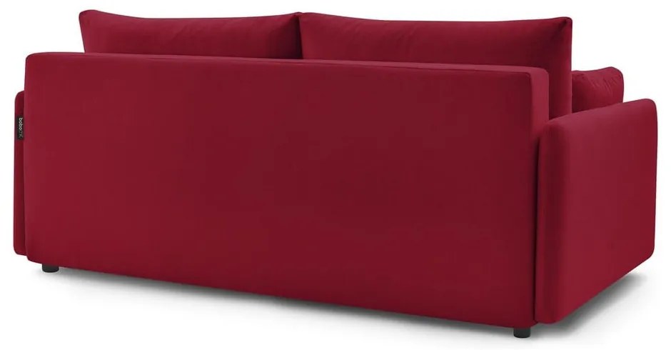 Vínová rozkládací/s úložným prostorem pohovka 211 cm Marcel - II. jakost – Bobochic Paris