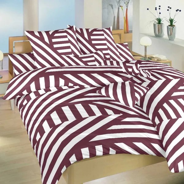Dadka Povlak na polštář bavlna Zebra bordó  40x40 cm