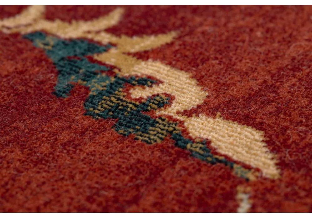 Vlněný kusový koberec Latica rubínový 235x350cm