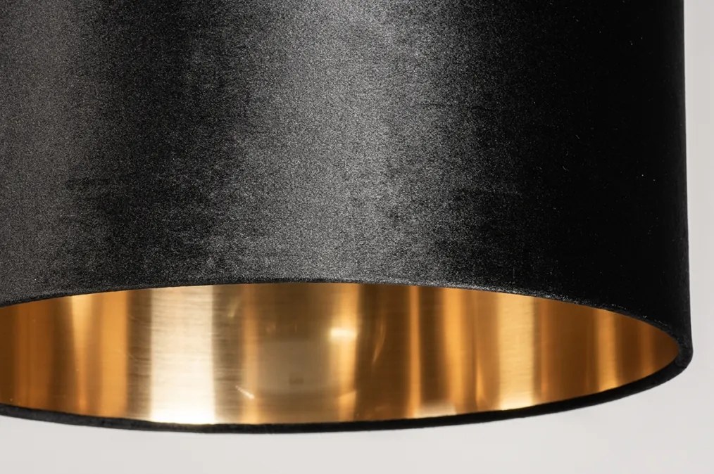 Stojací designová lampa Pallas Black and Gold Messe