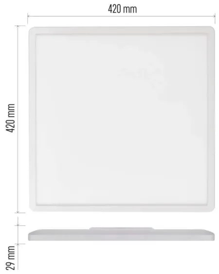 LED Stropní svítidlo FLORI LED/22W/230V 4000K bílá 42x42 cm