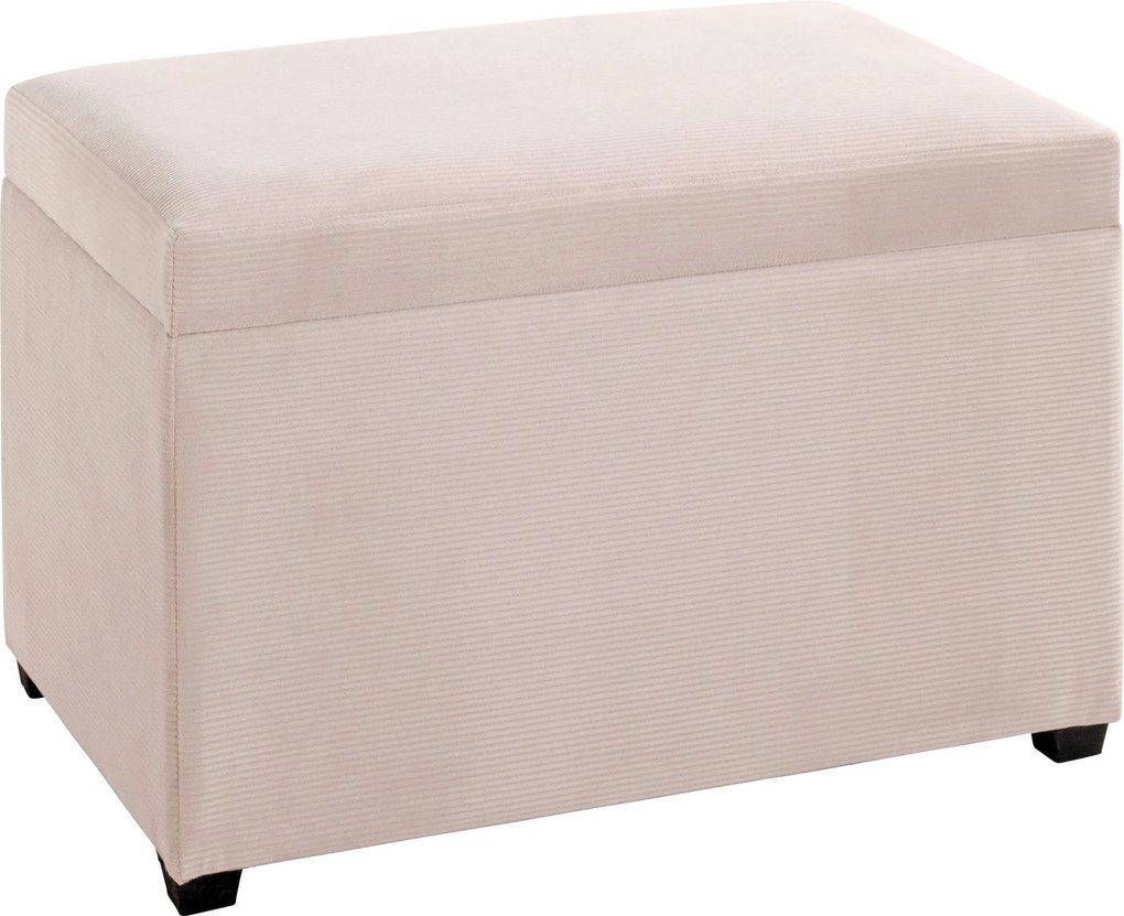 XXXLutz TRUHLOVÁ LAVICE, textil, kompozitní dřevo, 58/42/39 cm - Taburety - 001931037902