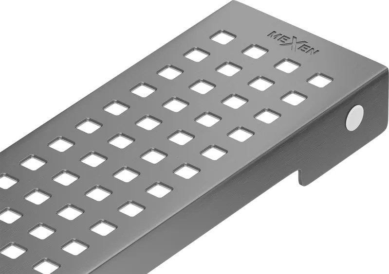 Mexen Flat M08 krytka žlabu 60 cm, broušený grafit, 1E25060
