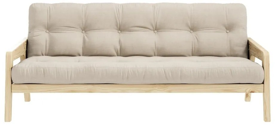 Béžová rozkládací pohovka 204 cm Grab - Karup Design