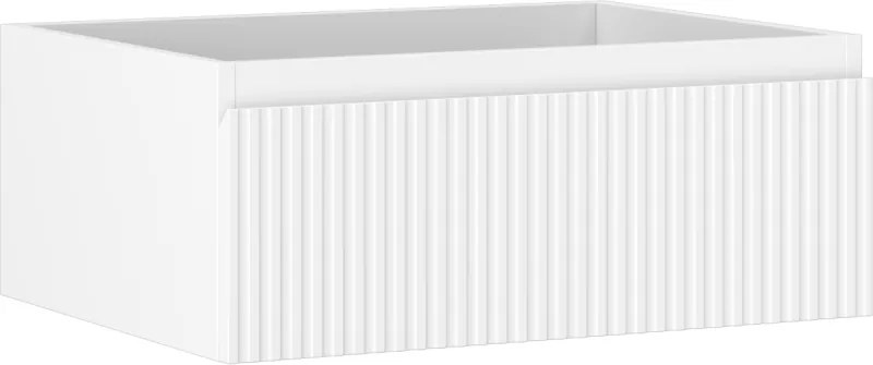 Mexen Rivel, koupelnová skříňka 60 cm, 1 zásuvka, drážkovaná, bílá matná, 91A20-06023-1-BF01