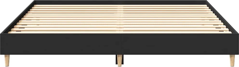Rám postele bez matrace černý 200x200 cm kompozitní dřevo 3328700