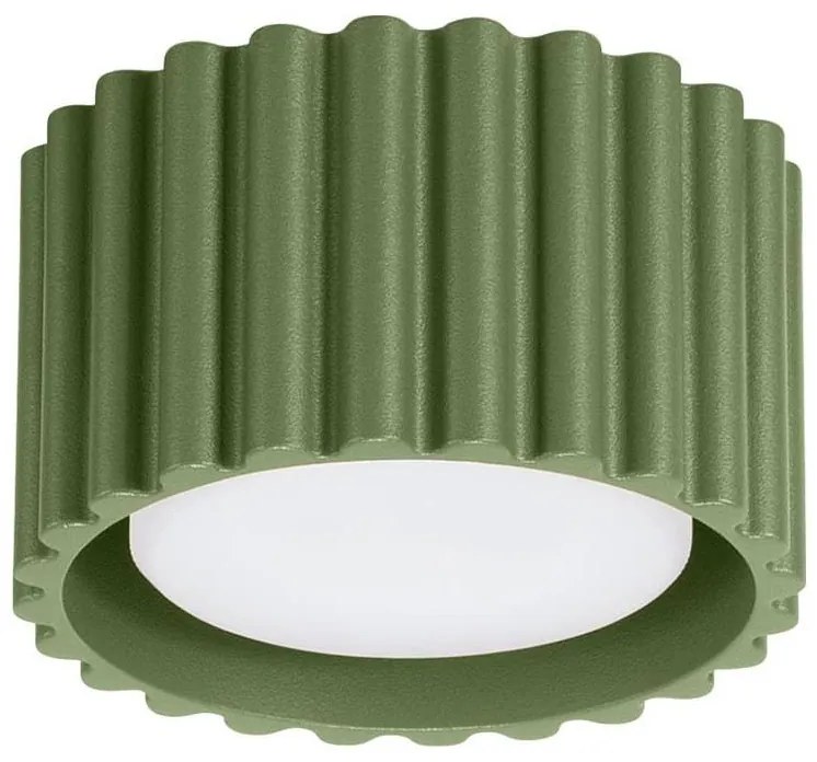 Sollux  SL.1797 - Bodové svítidlo AURA 1xGX53/10W/230V pr. 10 cm zelená SL.1797