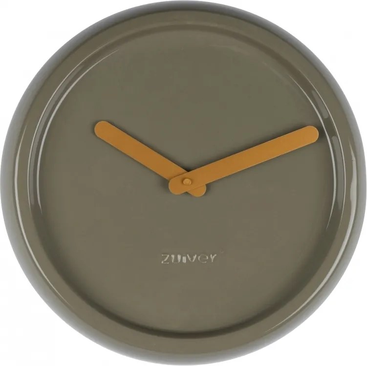 Nástěnné hodiny ZUIVER CERAMIC Ø 35 cm, zelená