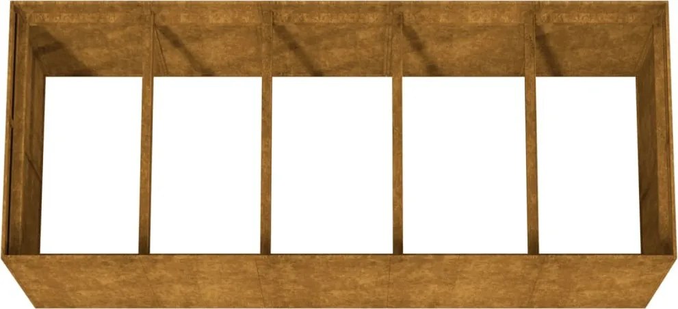 vidaXL Zahradní vyvýšený záhon 200 x 80 x 80 cm cortenová ocel [824539]