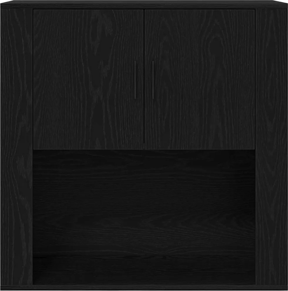 Vysoký bufet Černý dub 80 x 33 x 150 cm Kompozitní dřevo 3334338