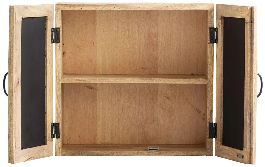 furniture-nabytek.cz - Masivní zrcadlová skříňka Carino z mangového dřeva, lakovaná, hnědá – 52×23×50 cm