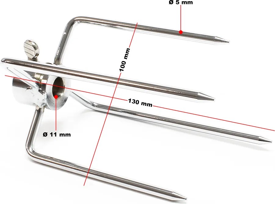 Grilovací rožeň Wiltec – 5-11 mm (51469)