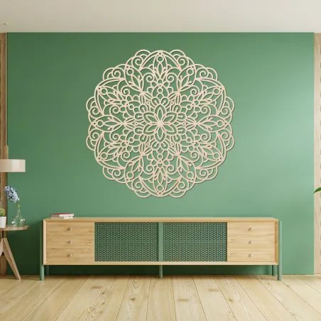 Dřevěná nástěnná dekorace mandala I SENTOP PR0248