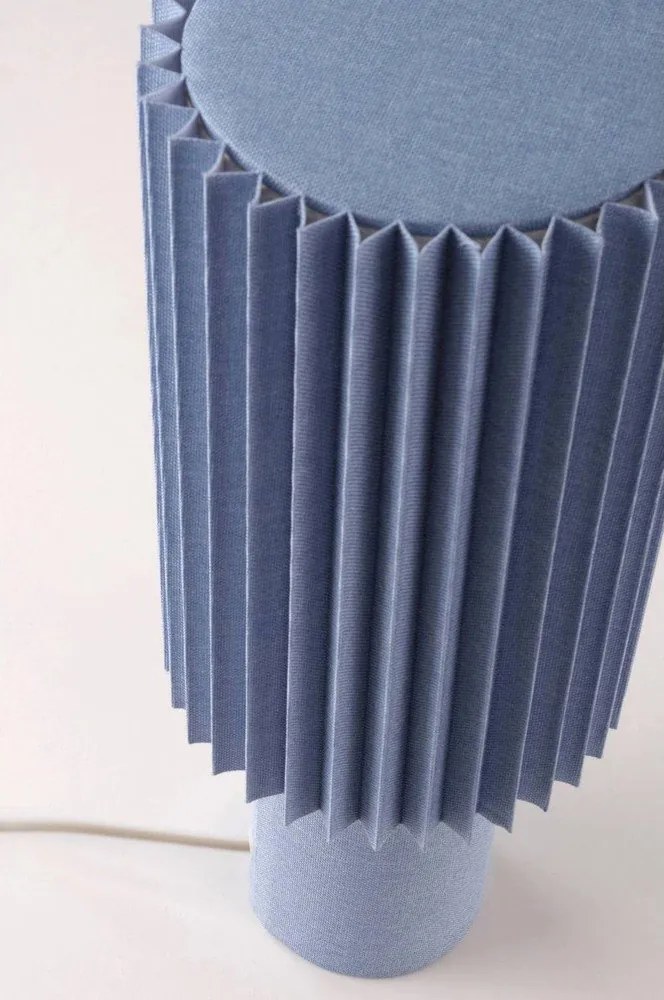 Modrá lněná stolní lampa (výška 45 cm) Harriet – Jotex