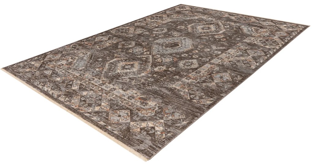 Obsession, Kusový koberec Laos 466 Taupe, 160x230, hnědá, chodba / předsíň
