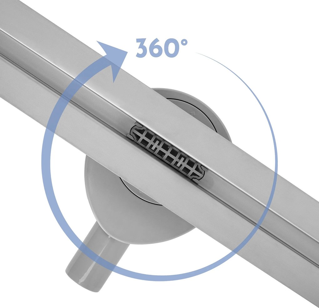Rea, Odtokový žlab Rea FILO Nickel Brush 70, KPL-G6801