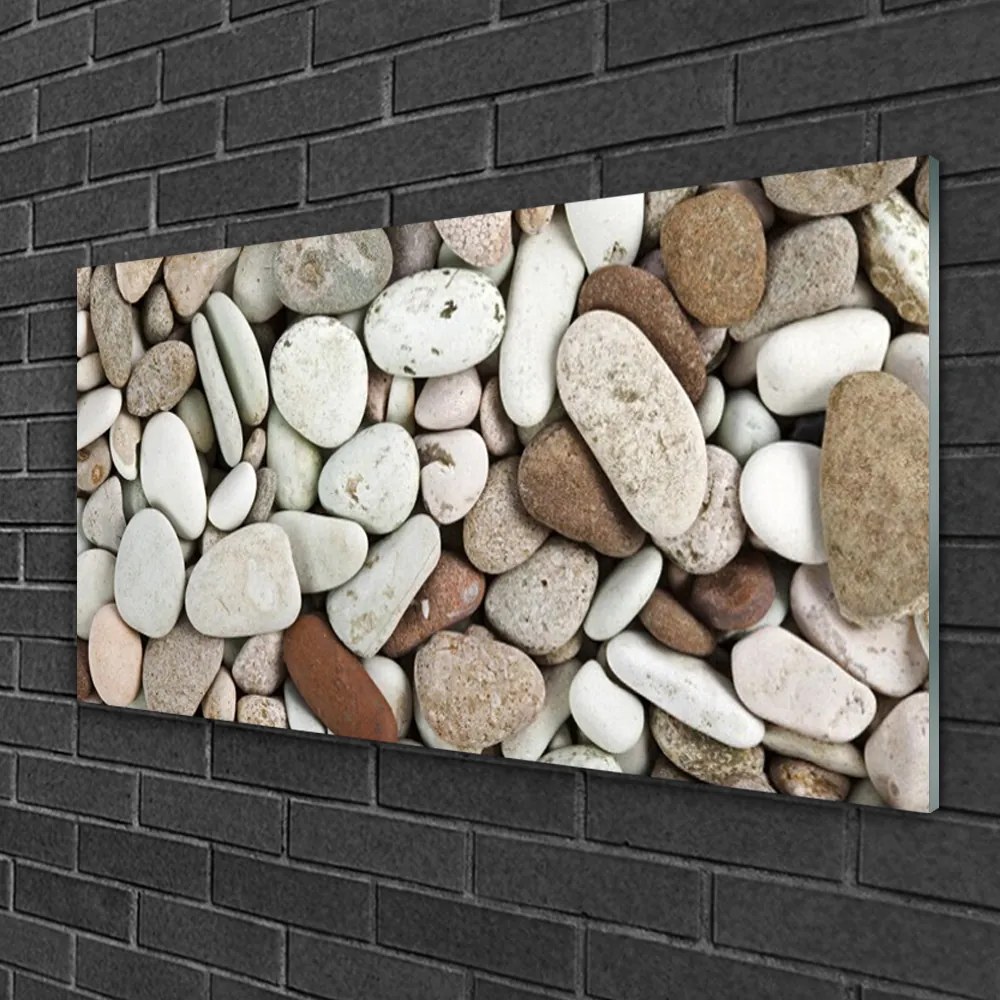 Obraz na skle Kameny Dekorační Kamínky 125x50 cm
