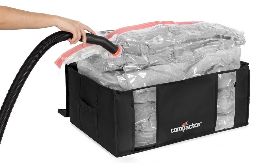 Compactor 3D Black Edition XXL 210 L vakuový úložný box s pouzdrem - 50 x 65 x 27 cm