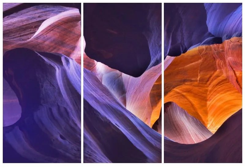 Abstraktní obraz - fialové skály (120x80 cm), 40 dalších rozměrů