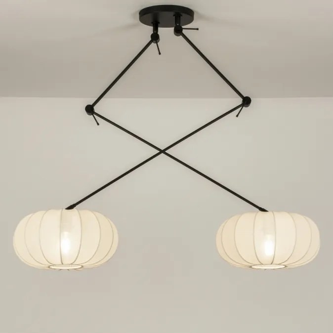 Závěsné nastavitelné svítidlo s ramenem nad jídelní stůl Snap Yapan Style 26 Black
