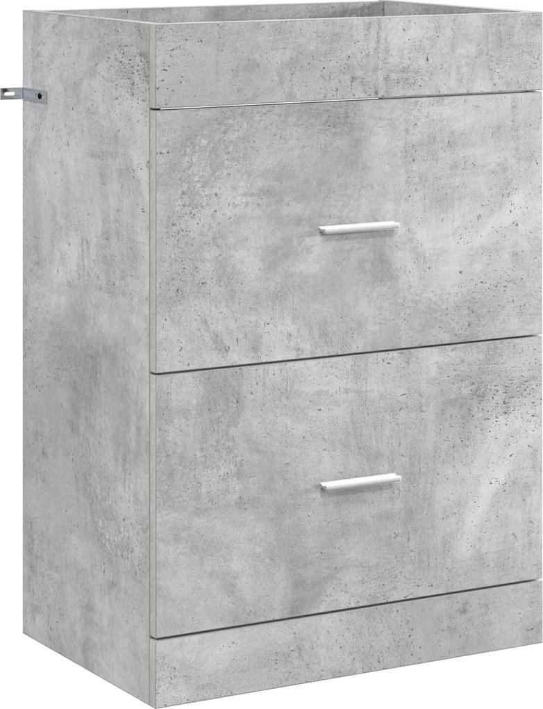 Sada koupelnového nábytku Betonově šedá 61 x 40 x 84,5 cm 3404369