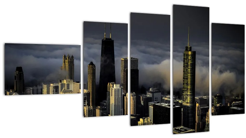 Obraz města v oblacích (110x60 cm), 40 dalších rozměrů