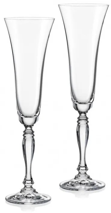 Ragan Set sklenic na šampaňské Victoria 2 kusů, čirá, 180 ml