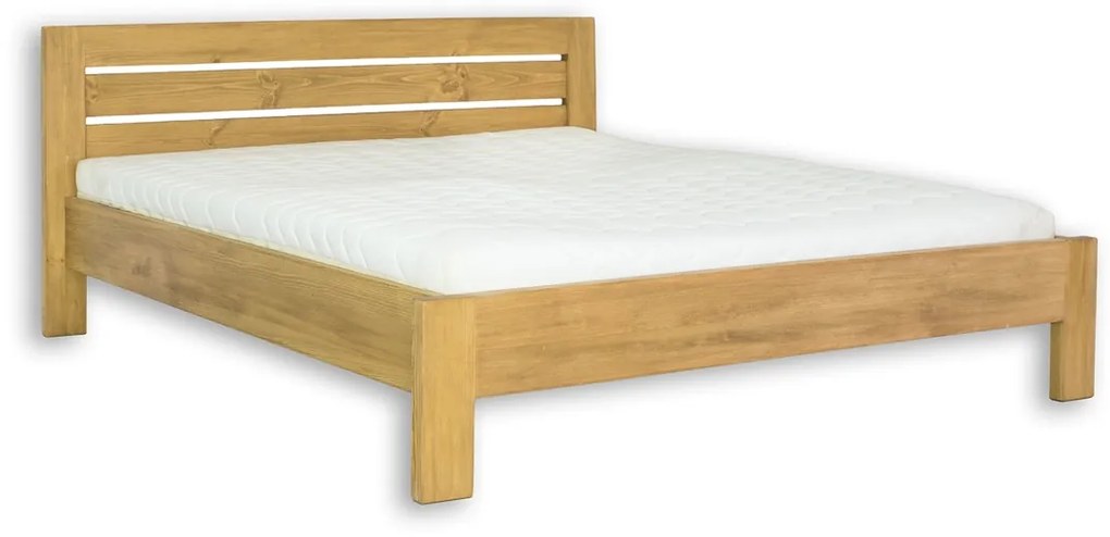 Masivní postel 160x200cm ACC 06 - K09 přírodní borovice