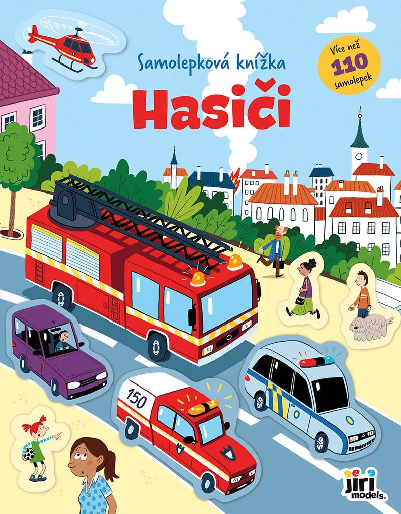 JIRI MODELS Samolepková knížka Hasiči 110 samolepek 5
