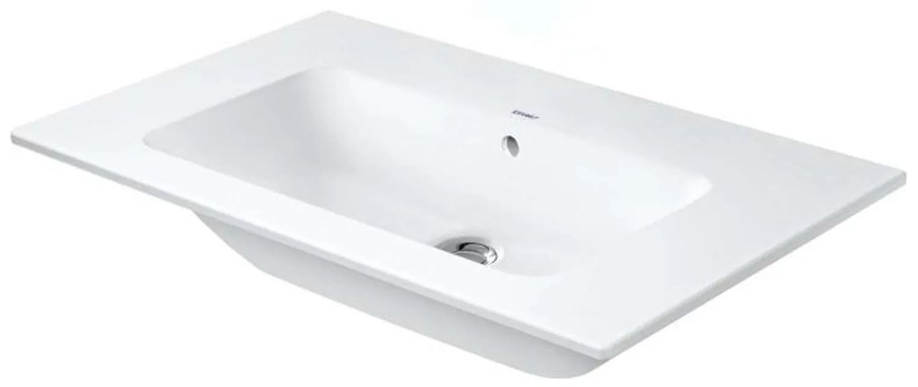 Duravit ME by Starck - Nábytkové umyvadlo 83x49 cm, s WonderGliss, matná bílá 23368332601