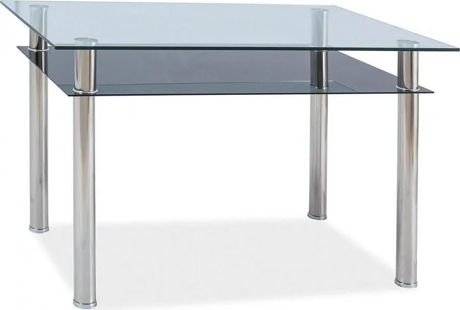 Casarredo - Komfort nábytek Jídelní stůl MADRAS 90x60, sklo/chrom