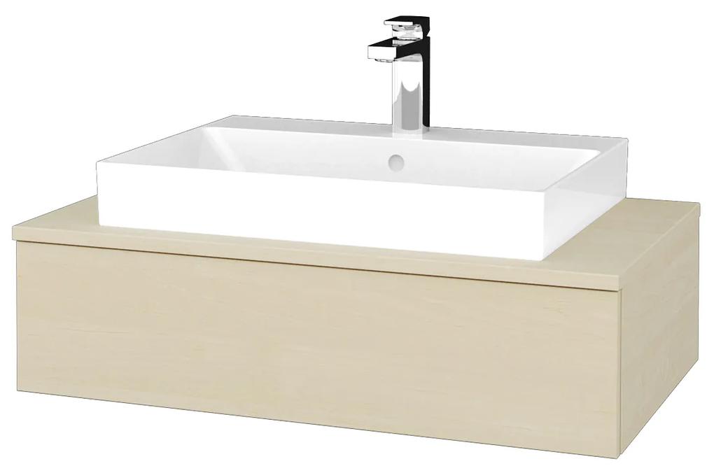 Dřevojas Koupelnová skříňka MODULE SZZ 80 Varianta: N01 Bílá lesk / D08 Wenge