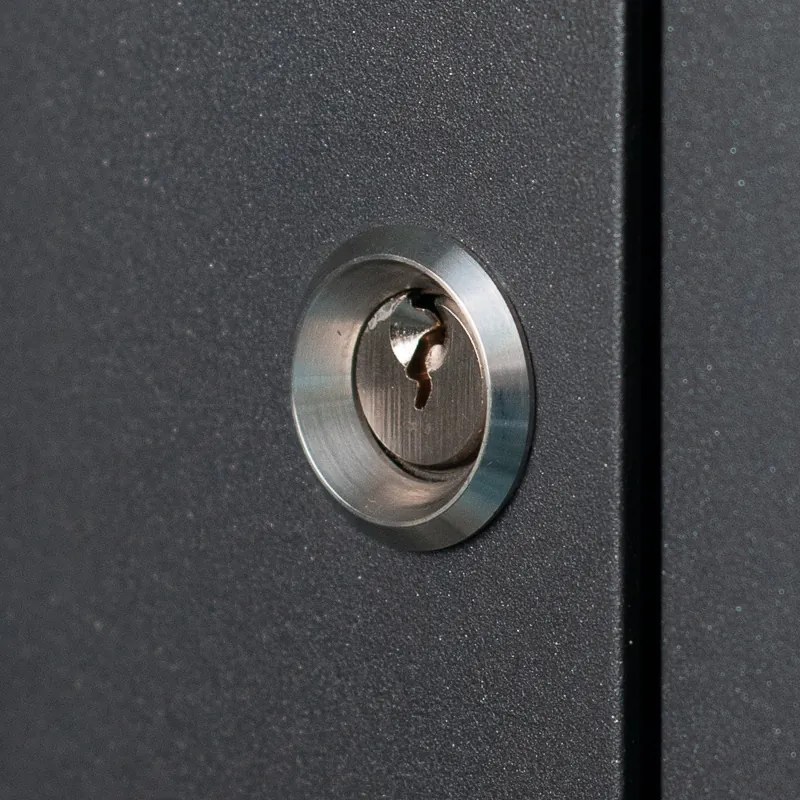 Hliníkové vchodové dveře FM Turen Premium P90 M211 šedá/bílá RAL9007/9016 Orientace dveří: Levé, otevírání dovnitř, Standardní rozměr dveří včetně rámu: 100 cm x 200 cm - vnější rozměr rámu