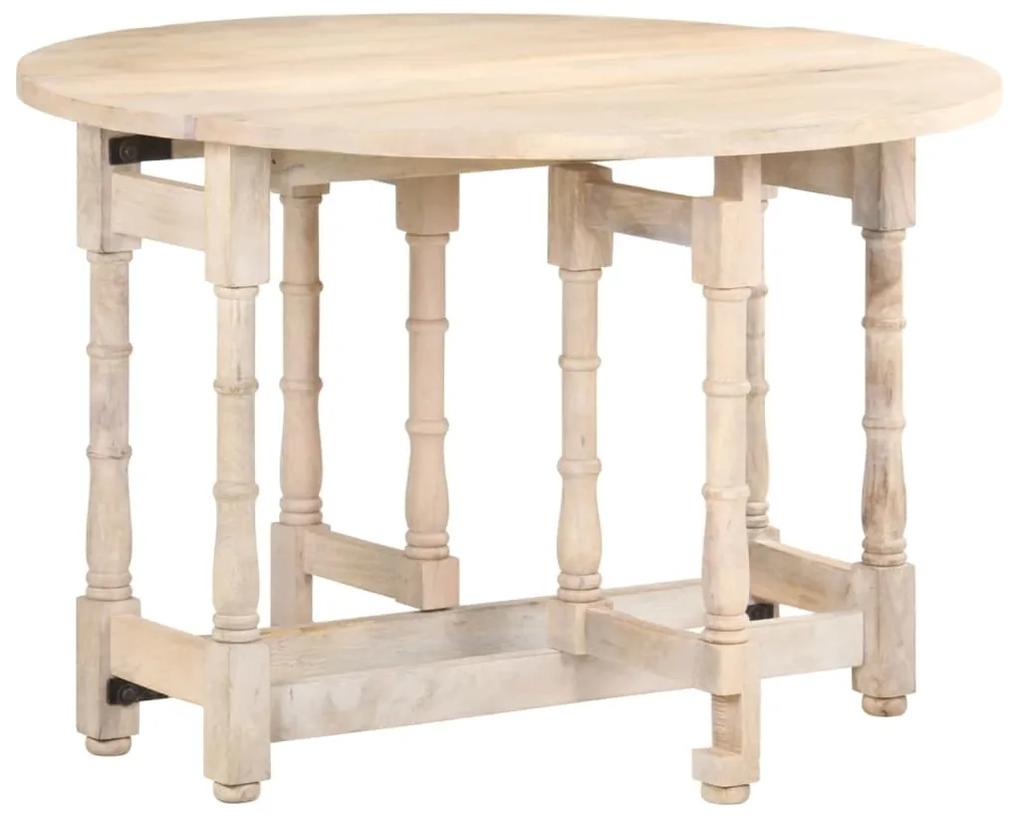 Jídelní stůl kulatý 110 x 76 cm masivní mangovníkové dřevo,  321700