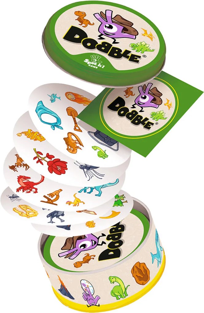 _Ostatní 1_ ASMODEE Hra postřehová Dobble Dino *SPOLEČENSKÉ HRY* asdobdin07m