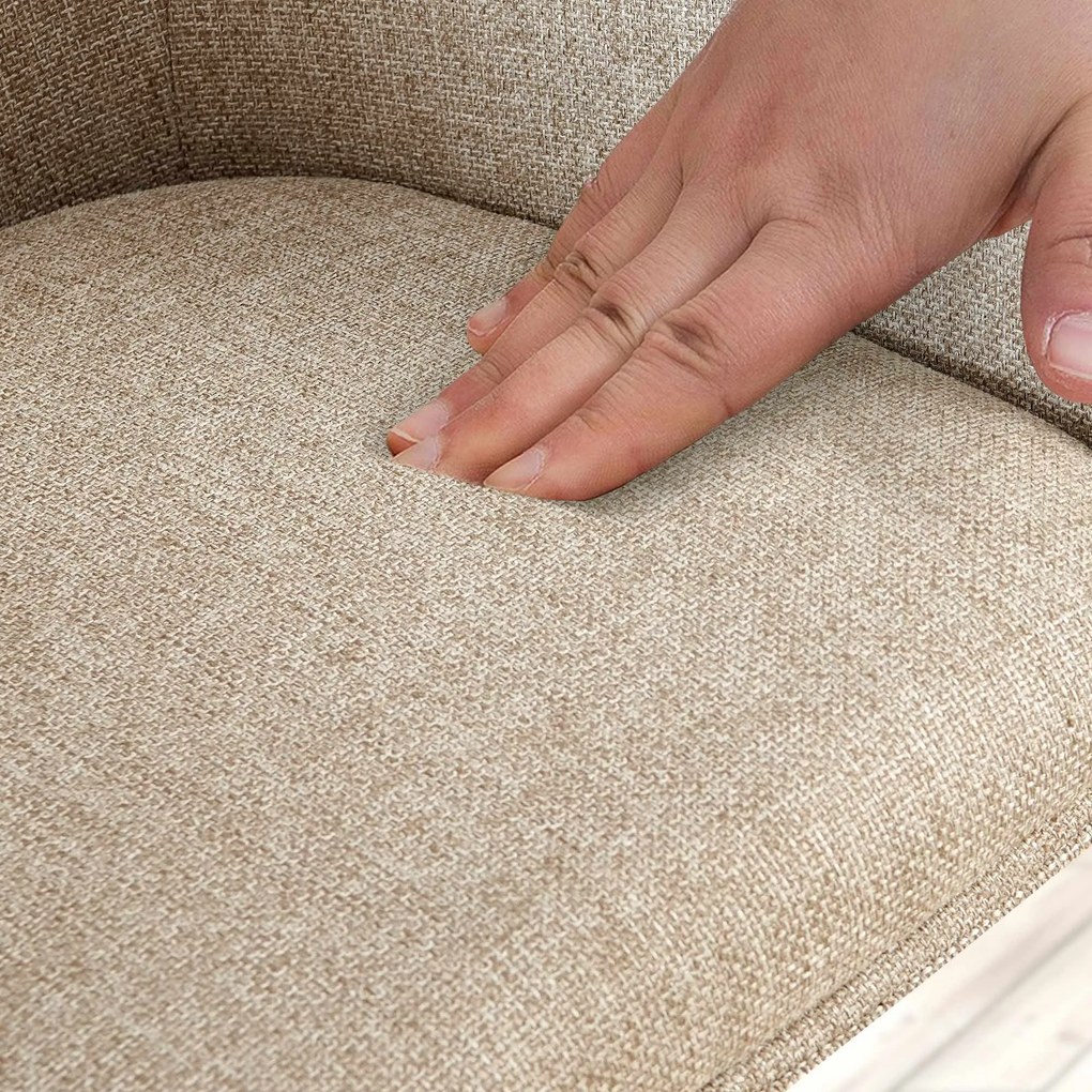 Sada 2 ks židle Tipton látka – taupe