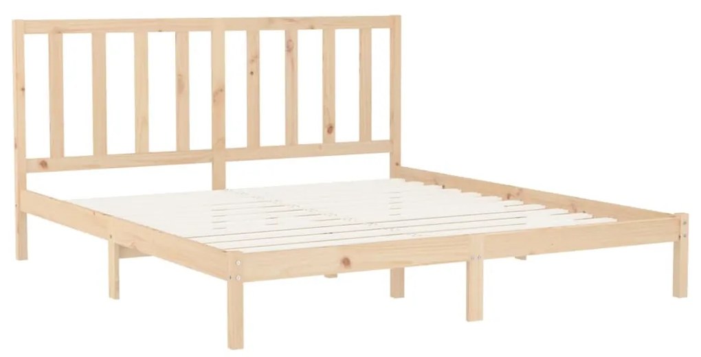 Rám postele masivní dřevo 200 x 200 cm,  3106788