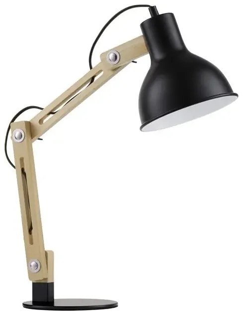 Dřevěná stolní lampa Grou 41.3 černá