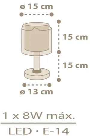 Dalber 76871 - Dětská lampička BABY CHICK 1xE14/8W/230V