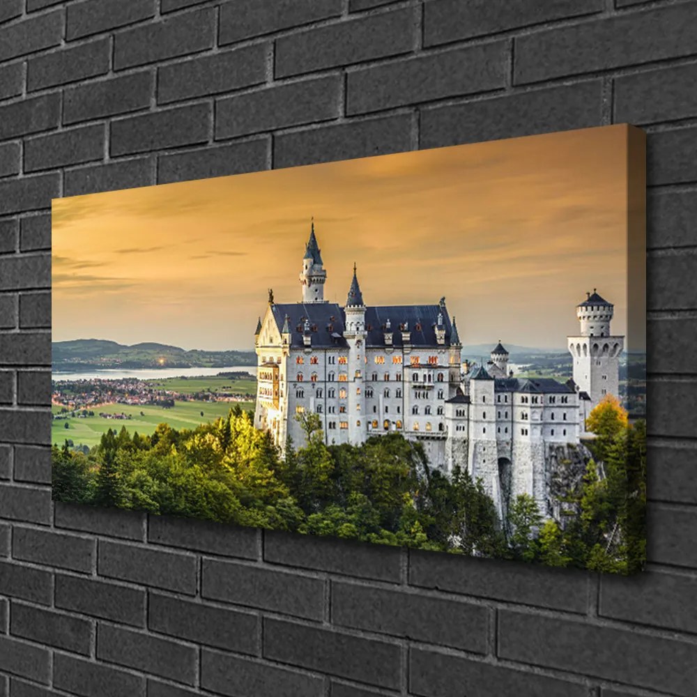 Obraz na plátně Palác Hory Krajina 125x50 cm