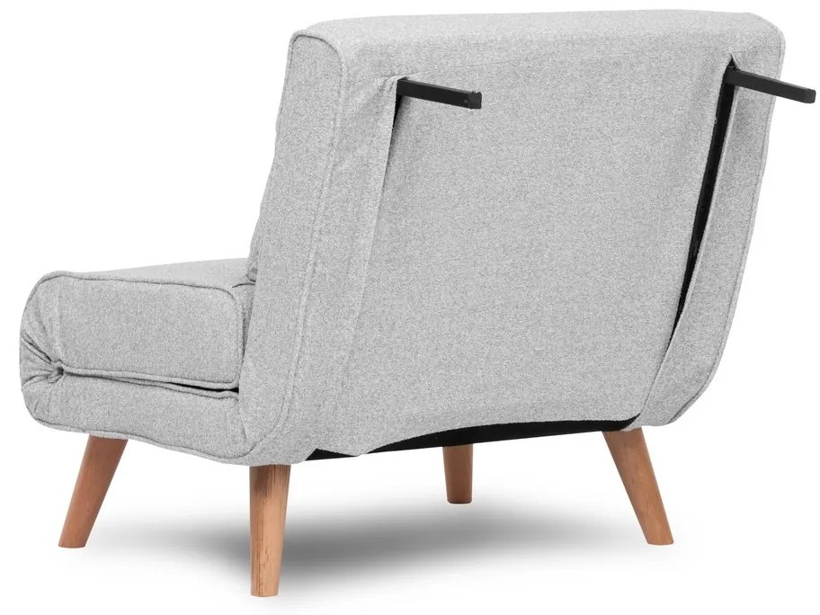 Hanah Home Rozkládací křeslo FOLDE šedé