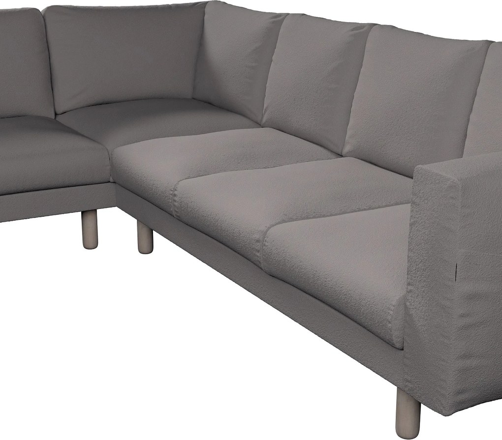 Potah na pohovku IKEA Norsborg rohová 5-místná barva béžová látka pletený vzor
