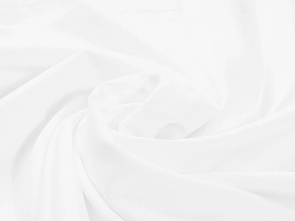 Biante Dekorační oválný ubrus Rongo RG-013 Bílý 120x140 cm