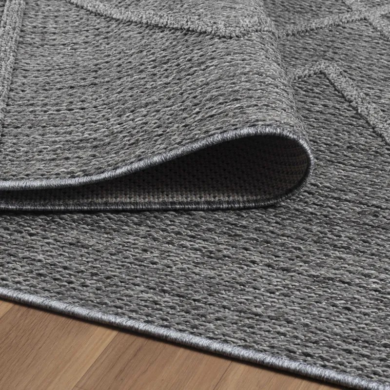 Ayyildiz, Kusový koberec Patara 4954 Grey – na ven i na doma, 120x170, šedá, chodba / předsíň