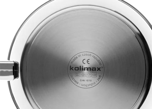 KOLIMAX - české nerezové nádobí Pánev s rukojetí KOLIMAX FLONAX STANDARD - černá granitec, 22 cm