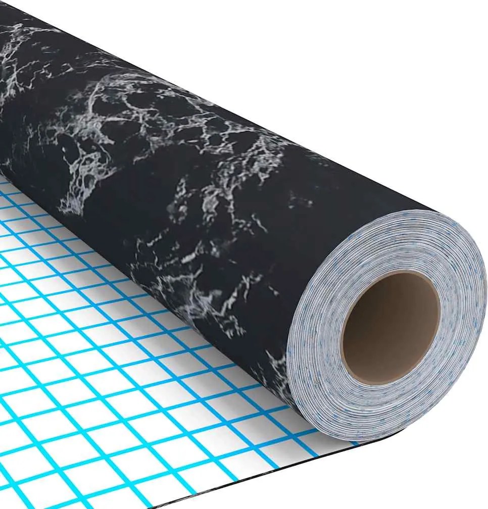 Samolepící tapeta na nábytek černý kámen 500 x 90 cm PVC 326143